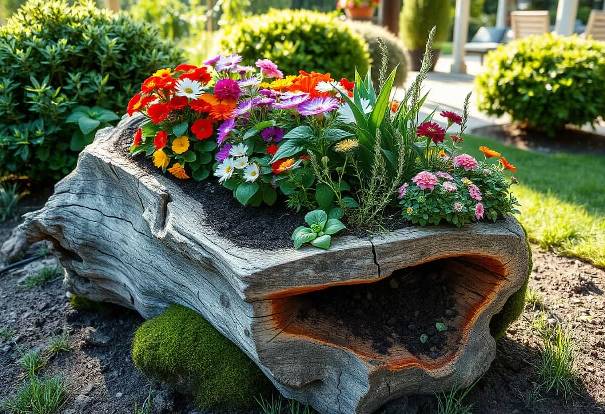 12 Simple But Creative Tree Stump Ideas to Decorate Your Yard